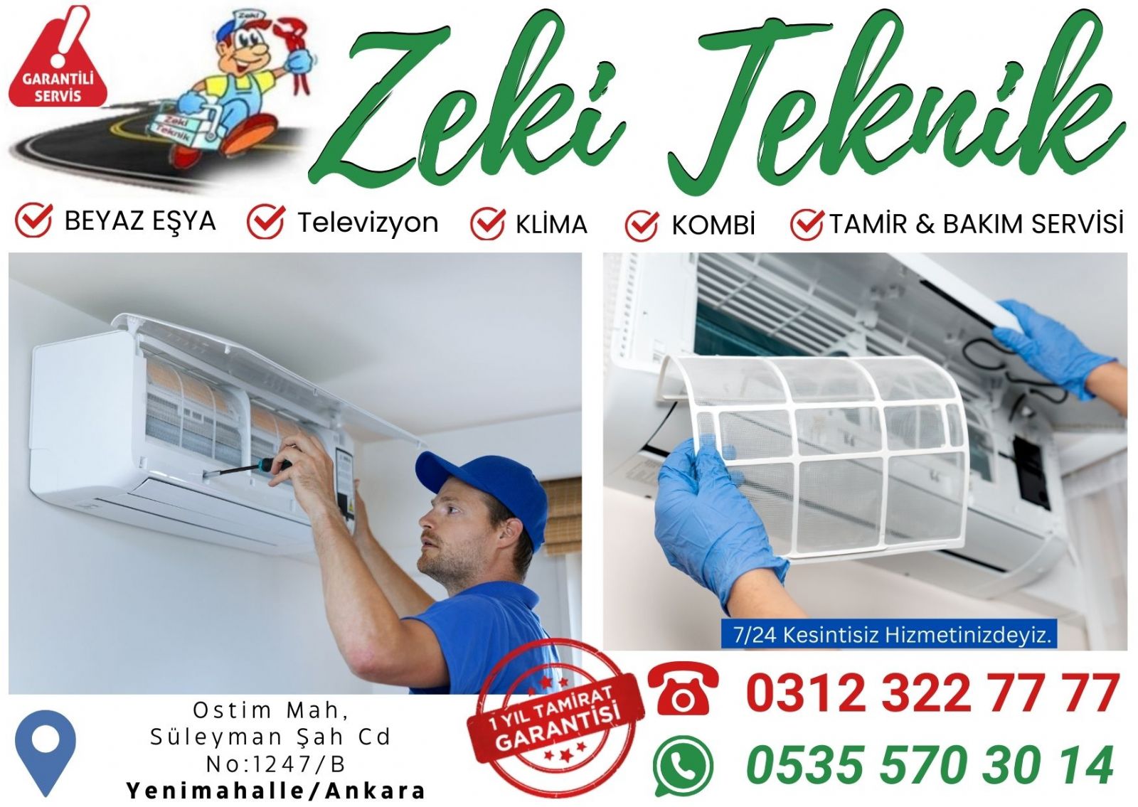 Ostim Klima Servisi - Arıza ve Bakım